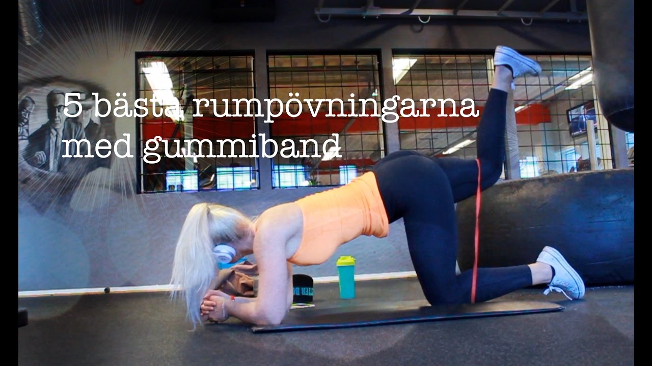 5 övningar för rumpan med gummiband - YouTube