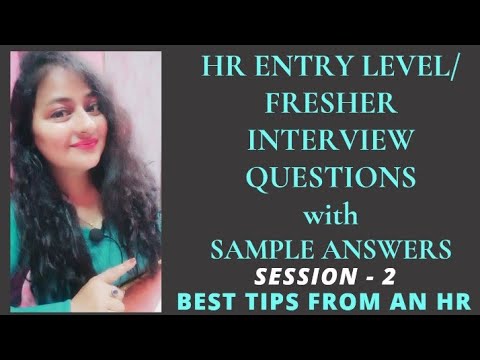 HR Fresher Interview Questions and Answers | Session 2 #hrinterview #hr ...