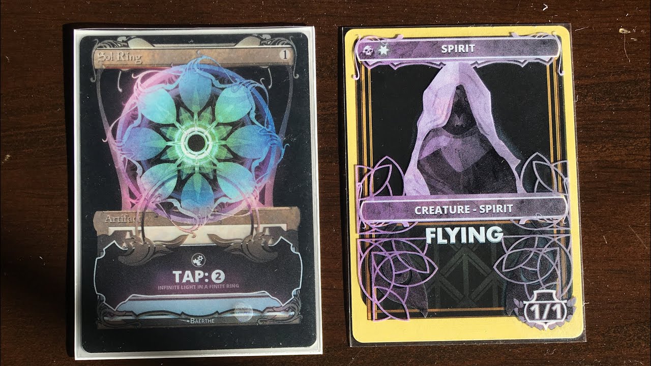 THE BEST MTG CUSTOM ART EVER! How To Bling Out Your MTG Cards! - Alter ...
