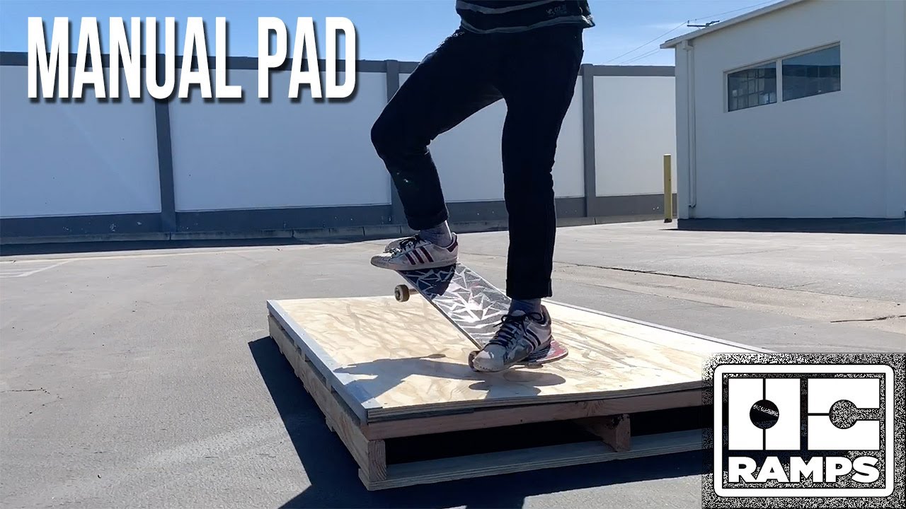Skateboard Manual Pad by OC Ramps - YouTube