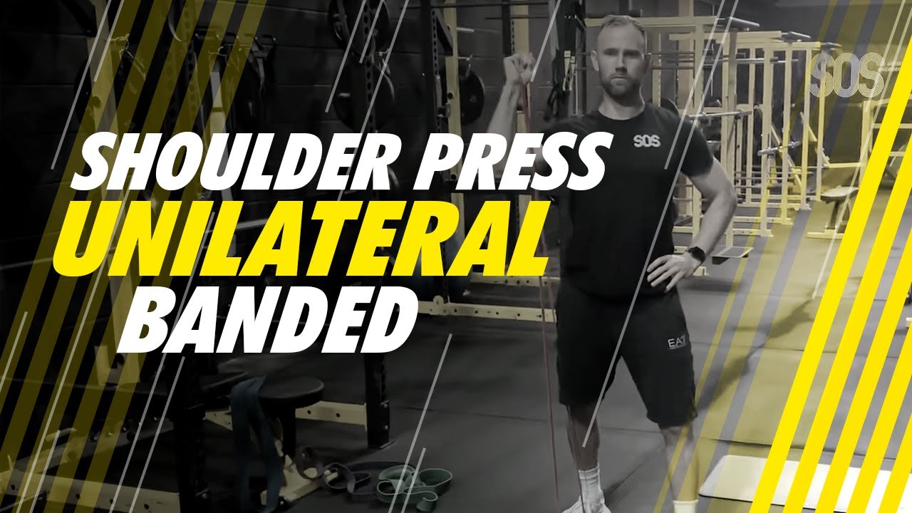 Shoulder Press - Unilateral - Banded - YouTube