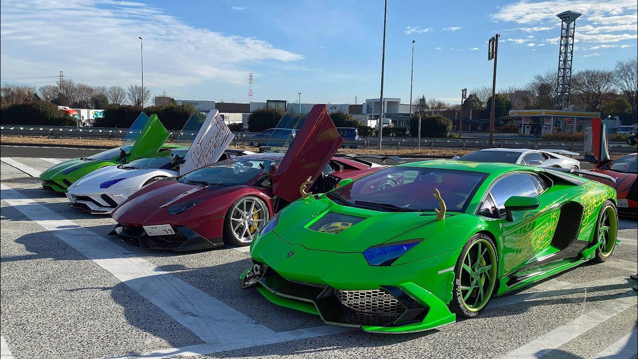 Lamborghini Aventador Led Lights Journey in Japan #Morohoshi # ...