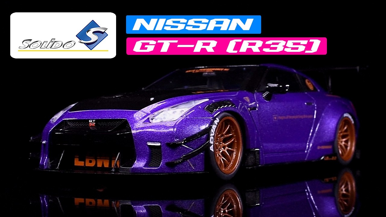 2022 Nissan Skyline GT-R (R35) LWB Kit 2.0 RHD Purple Metallic 1/18 ...
