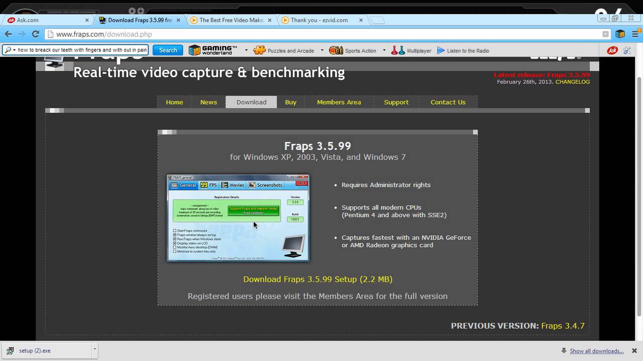 how to download fraps 99 - YouTube