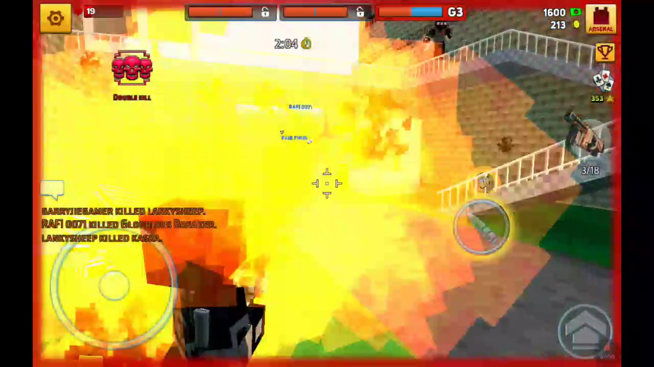 Playing cop and robber in block city wars - YouTube