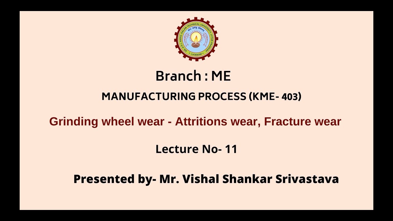 Manufacturing Process | Grinding Wheel Wear - Attritions Wear, Fracture ...