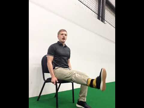 Seated Knee Extension or Long Arc Quads - YouTube