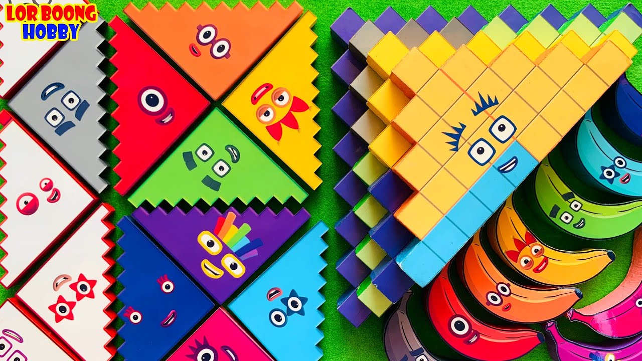 Meet Numberblocks NEW 174 Puzzle Tetris Shape| ASMR chirping of birds ...