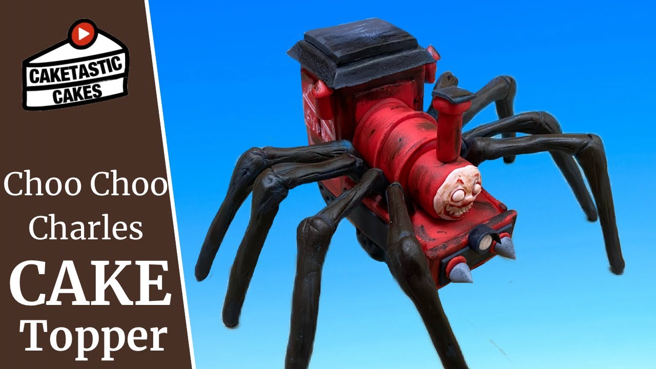 How to Make a Choo Choo Charles Cake Decoration out of Gum Paste or ...