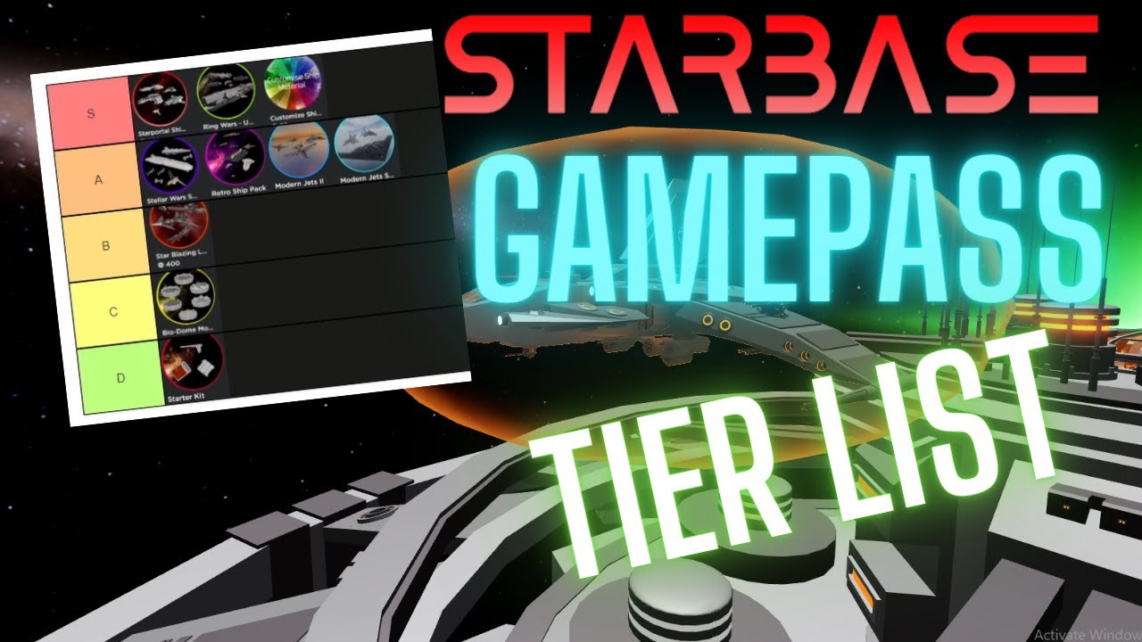 STARBASE GAMEPASS TEIR LIST!!! | Roblox Starbase - YouTube