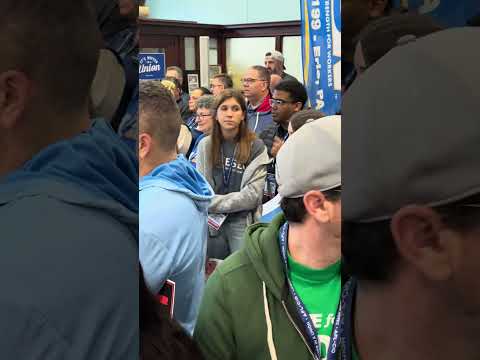 1199ers listen to Fred Redmond, Secretary Treasurer of the National AFL ...