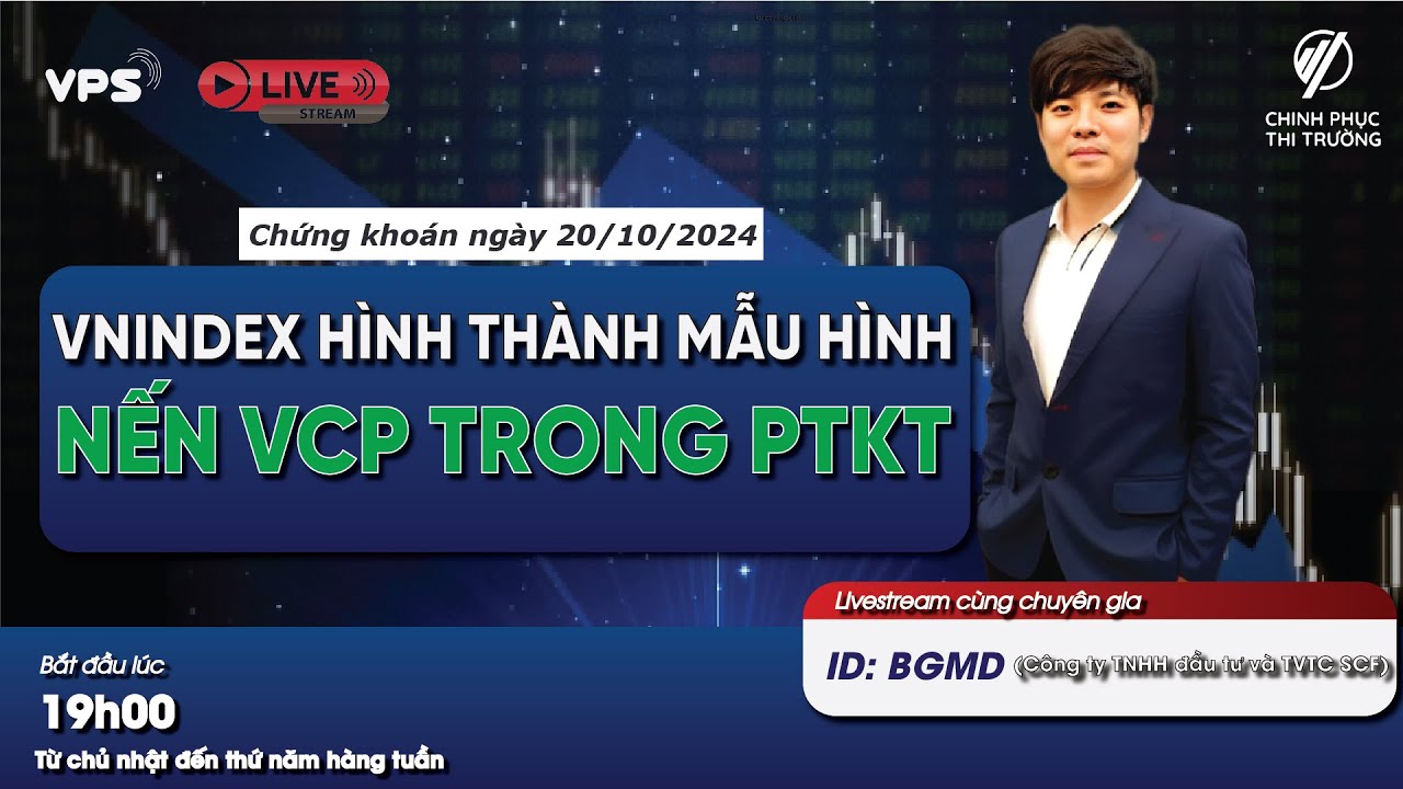 CHỨNG KHOÁN HÔM NAY 20/10/2024: VN-Index hình thành mẫu hình VCP trong ...