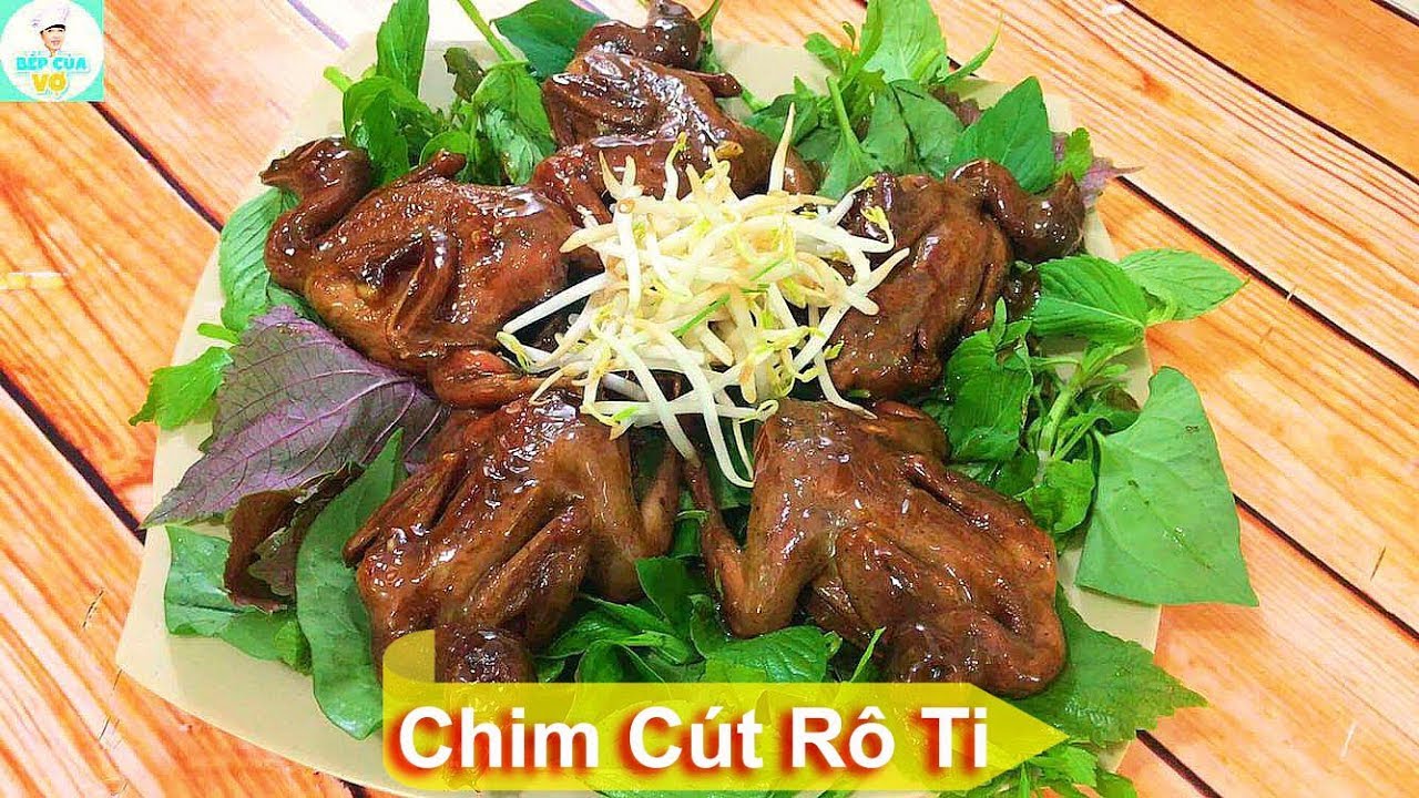 CHIM CÚT RÔ TI | Cách rô ti chim cút với nước dừa | Bếp Của Vợ - YouTube
