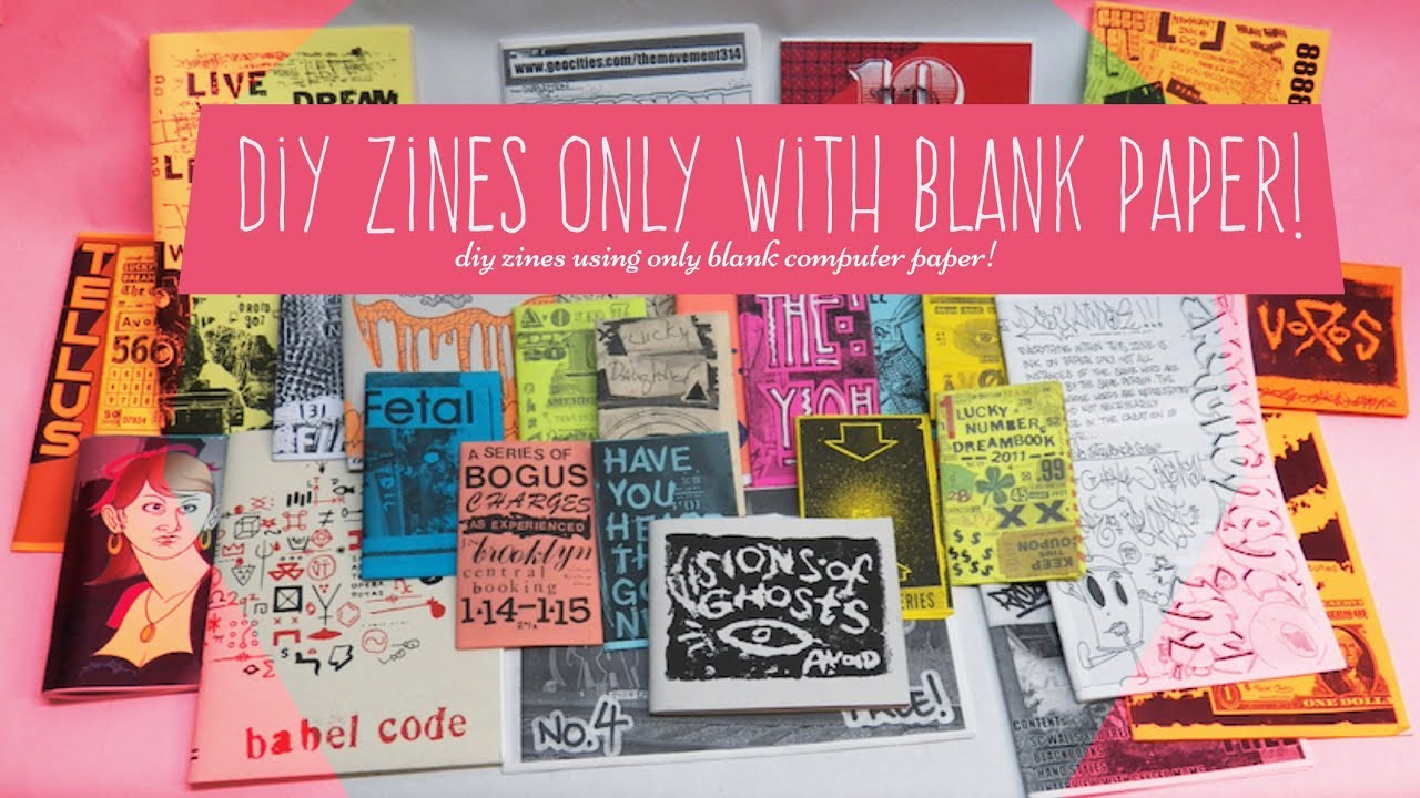 Diy Zines Only With Paper! - YouTube