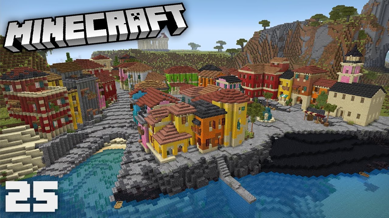 I finished my Tuscan City! | Minecraft 1.17 Survival #25 - YouTube