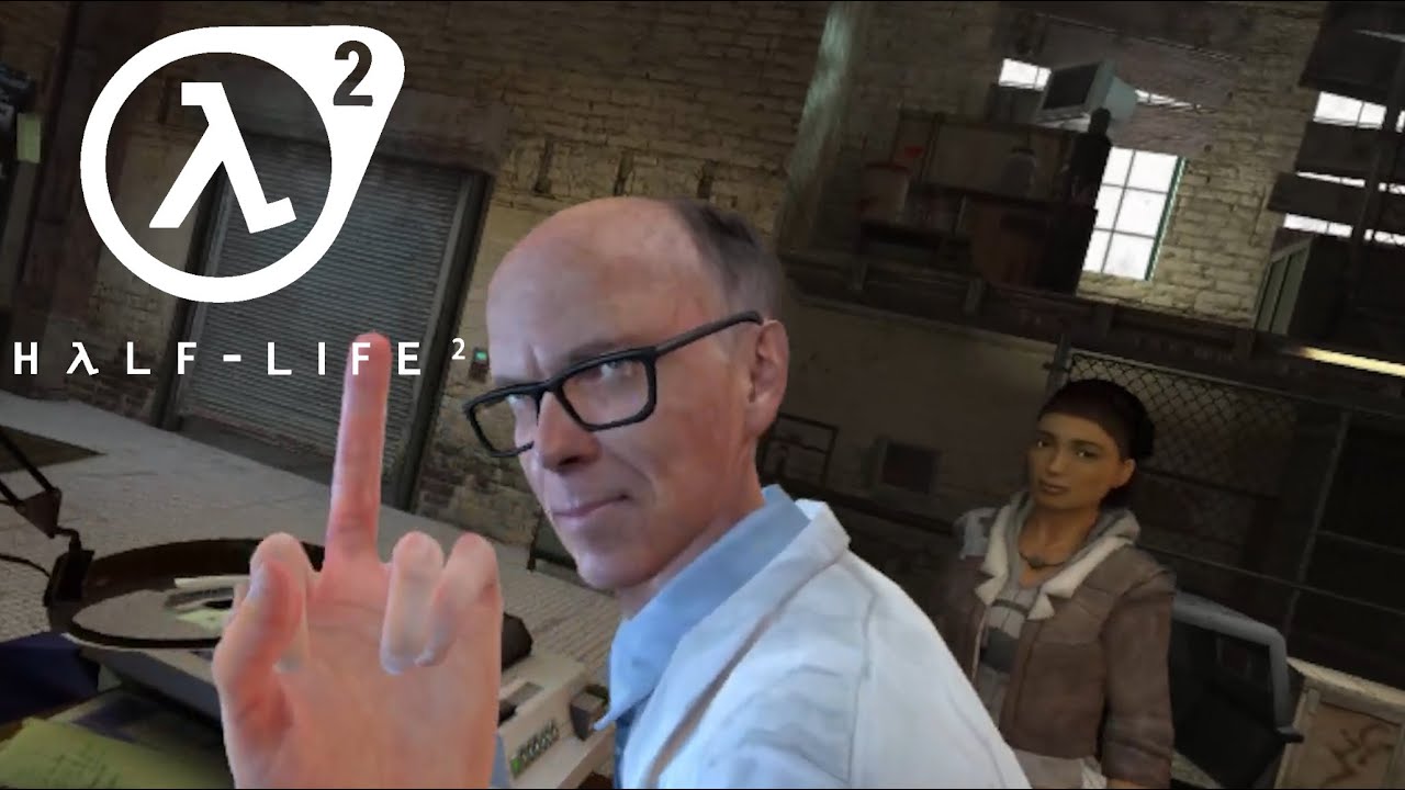 HALF-LIFE 2 but GORDON FREEMAN gives everyone THE FINGER - YouTube