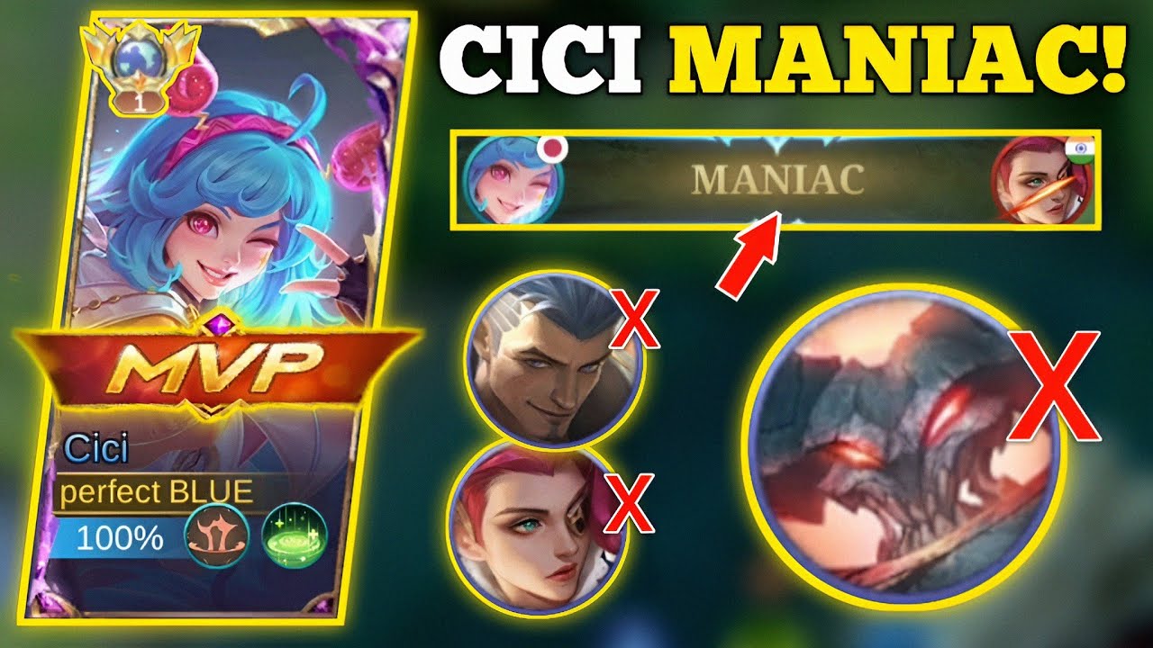 HOW TO MANIAC WITH CICI?! (must watch) | CICI BEST BUILD & EMBLEM -MLBB ...