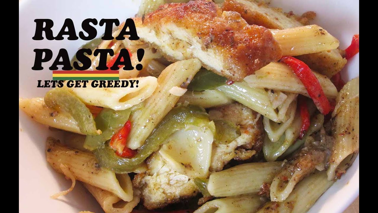 FRIED CHICKEN RASTA PASTA Recipe on Let's Get Greedy! How To #38 - YouTube