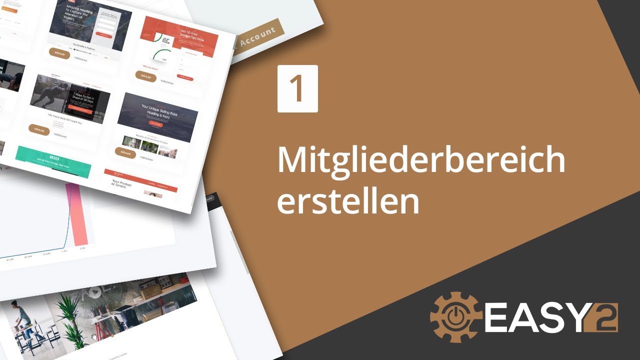 1. Mitgliederbereich erstellen in EASY2 - YouTube