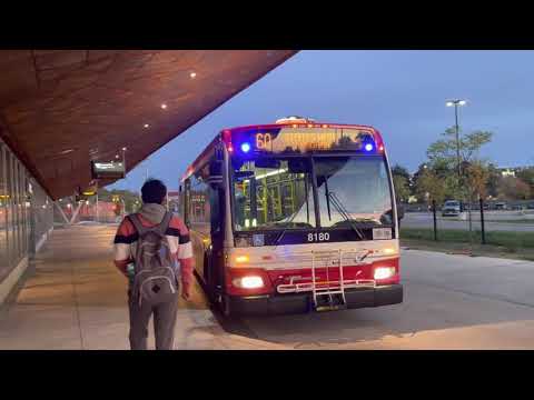 TTC Route 60 Steeles West Orion Bus Ride #8180 from Pioneer Village Stn ...