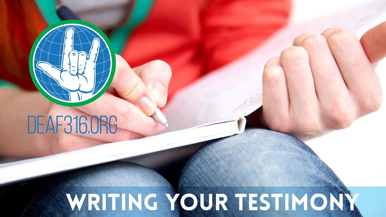 Writing Your Testimony - YouTube