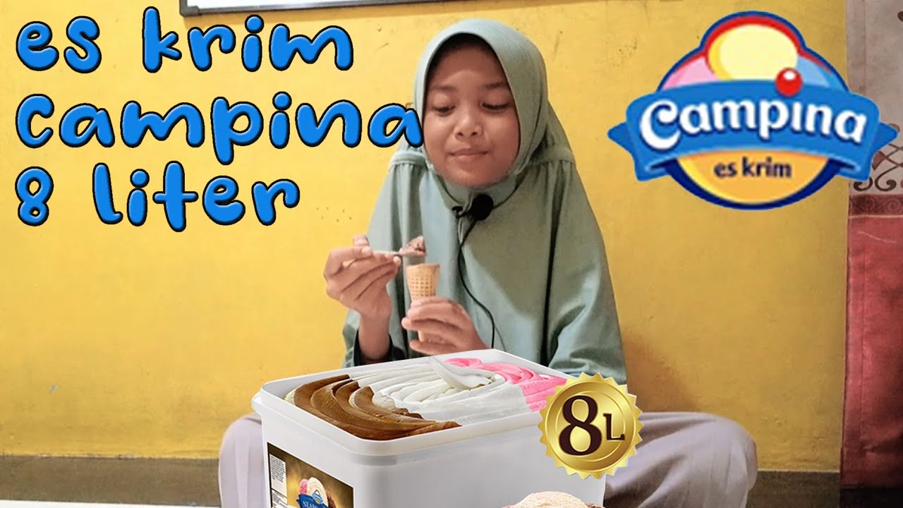 es krim campina 8 liter - YouTube