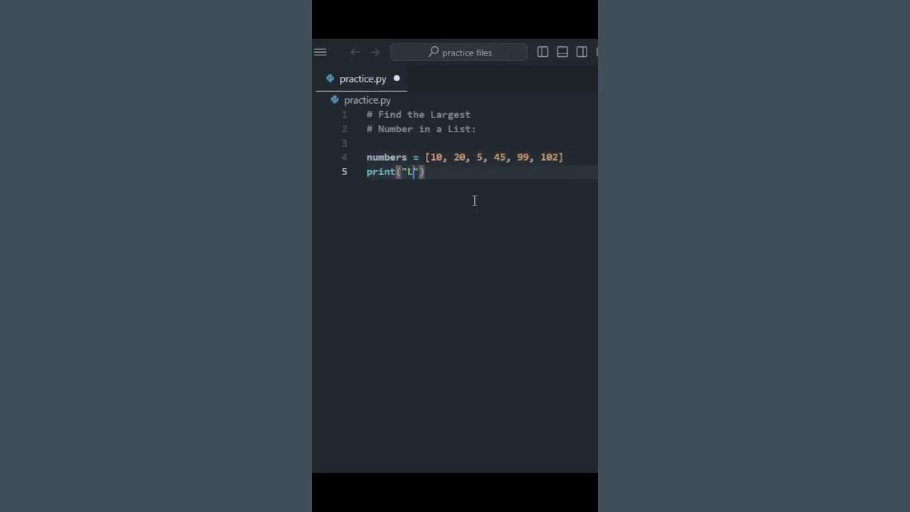 Find The Largest Number Python Pythonprogrammingcodinglearnpython Pythonforbeginners