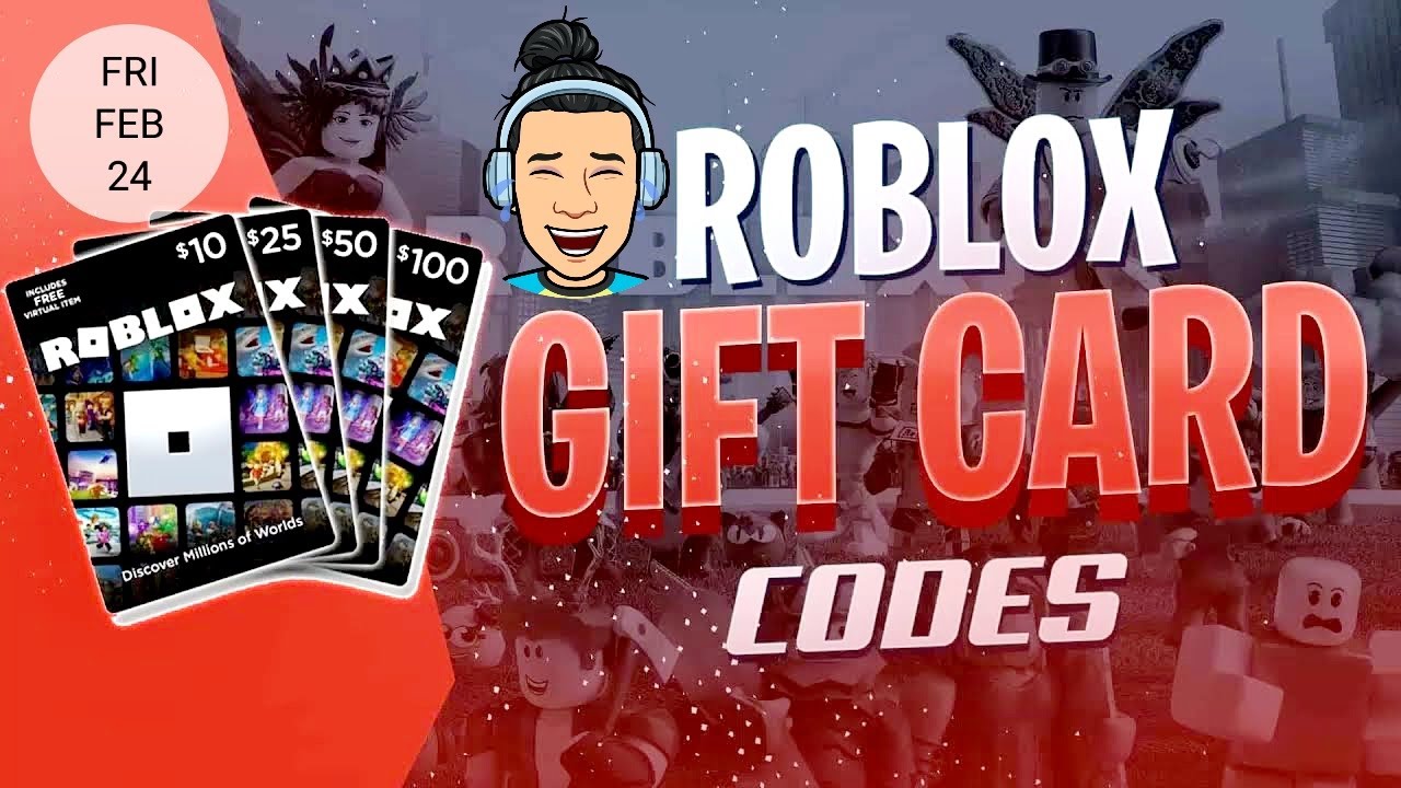 Live Roblox Gift Card Codes RAKTBW5Q92EVP5CK?? - YouTube