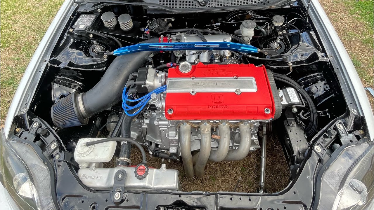 Honda B16 Valve Cover Painting At Home |Supercut. No commentary - YouTube