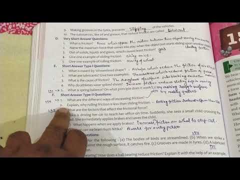 Exercise - 12 ( Friction) CBSE Class 8 by Sanjeet Roy - YouTube