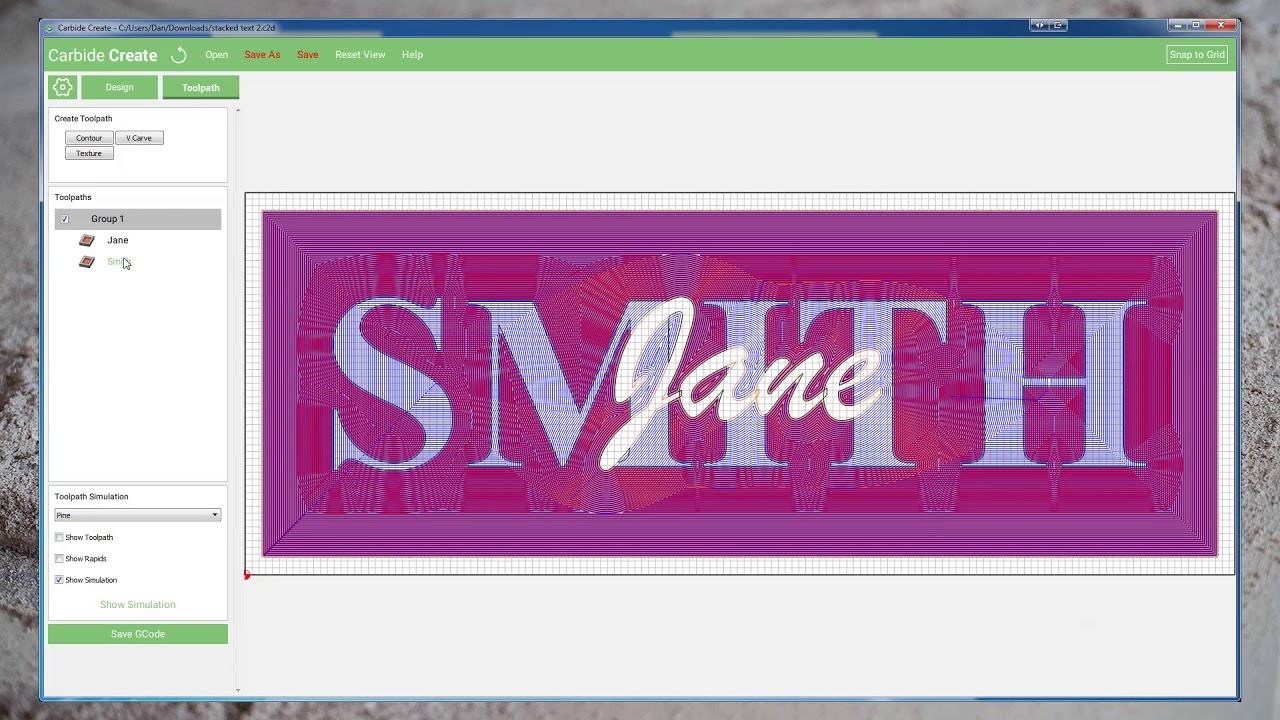 Practical CNC 06 - Optimizing cutting speed on stacked text - YouTube