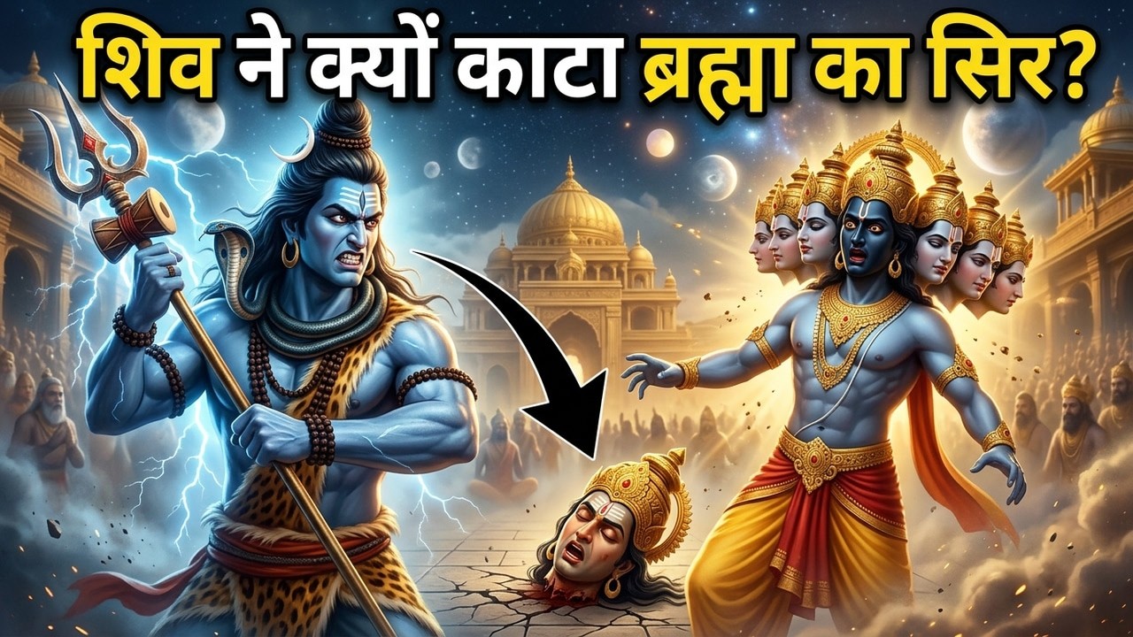 🕉️शिव जी ने ब्रह्मा का सर क्यों काटा Brahmdev Ka सिर Shivir Kyon Kata ...