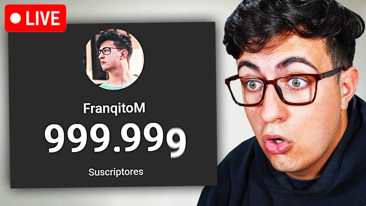 Franquito llega al Millón de Subs en Directo - YouTube
