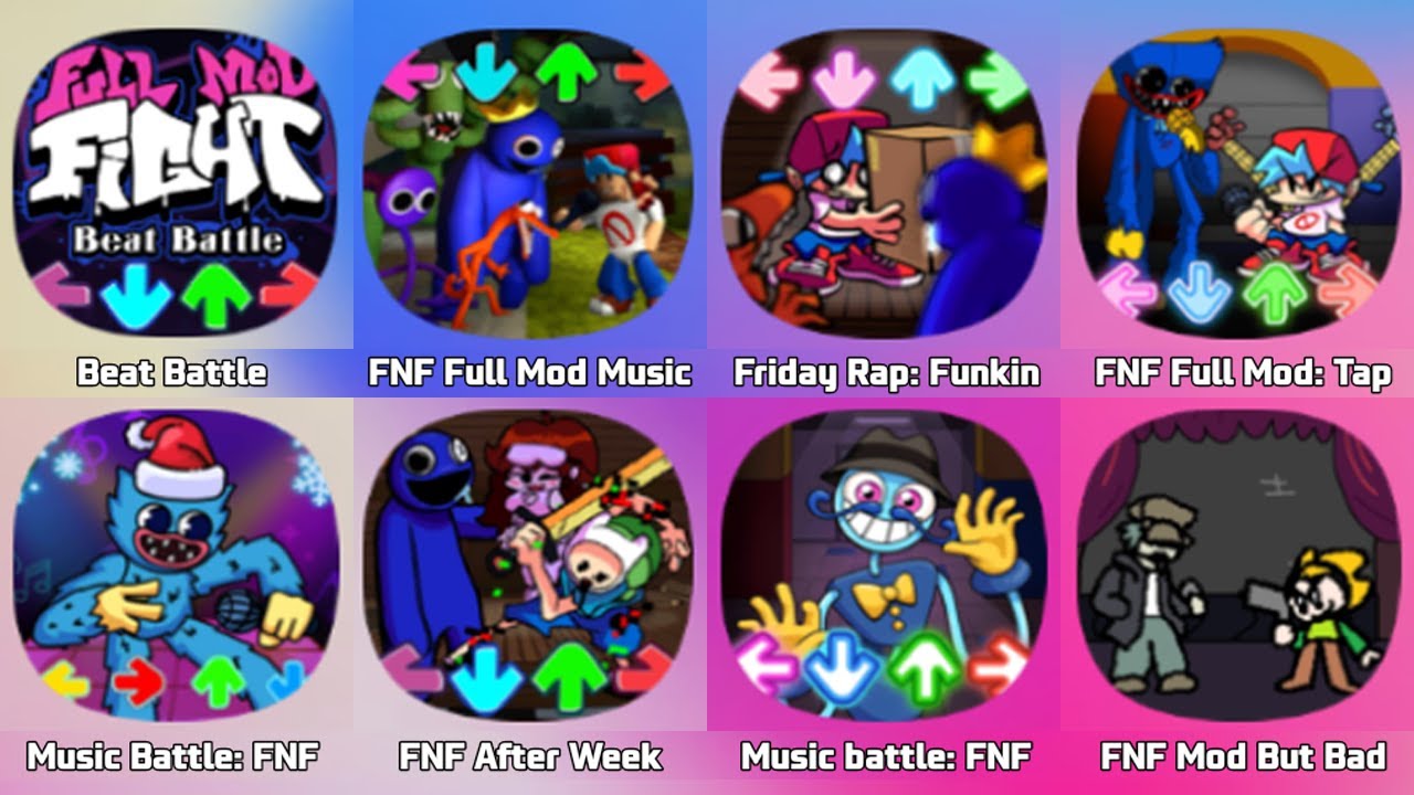 Beat Battle, Funkin Music Night, Tap Music Battle, Raptime Battle, FNF ...