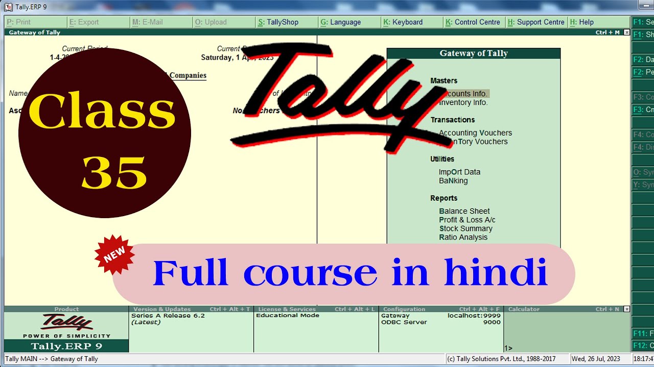 tally course in hindi | tally prime full course in hindi playlist ...