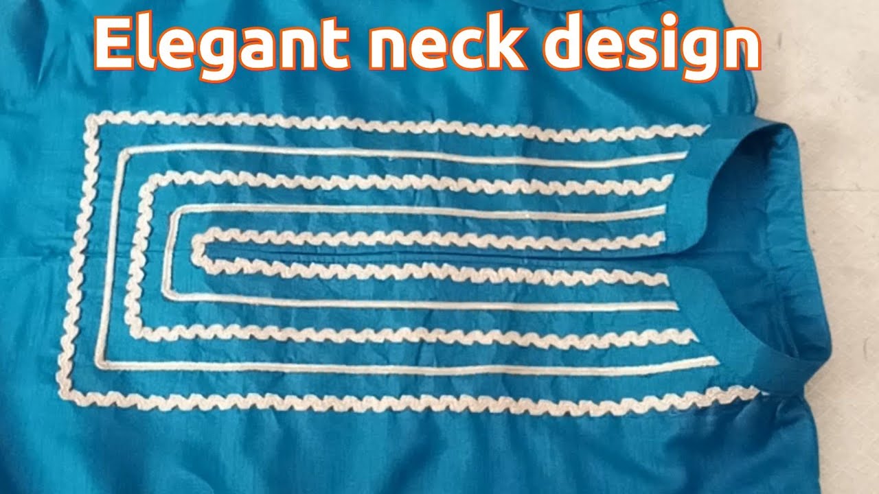 Zigzag Lace Neck Design with Flat Collar | Stylish Kurta Design | - YouTube
