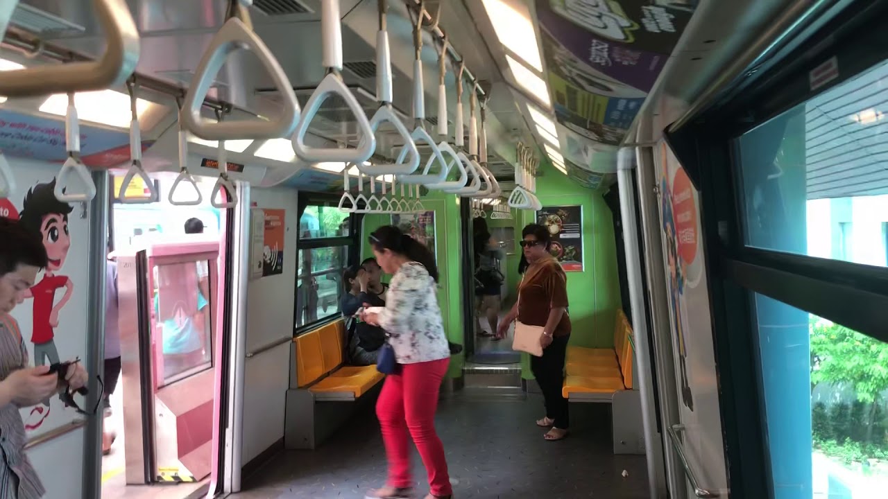 Sentosa Express Monorail Pink Arrived into Imbiah Stn (Sentosa Bound ...