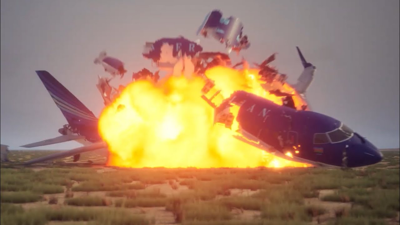 Azerbaijan Airlines Flight 8243 - Crash Animation - YouTube
