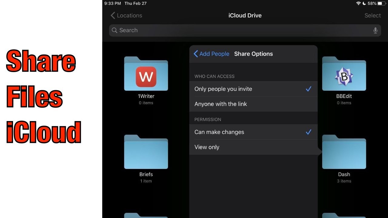 How To Share File In iCloud On iPhone - YouTube