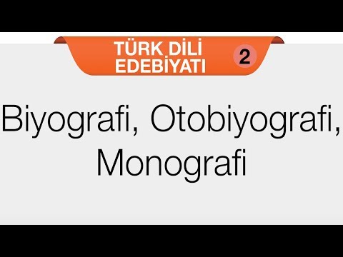 Biyografi Otobiyografi - Biyografi, Otobiyografi, Monografi