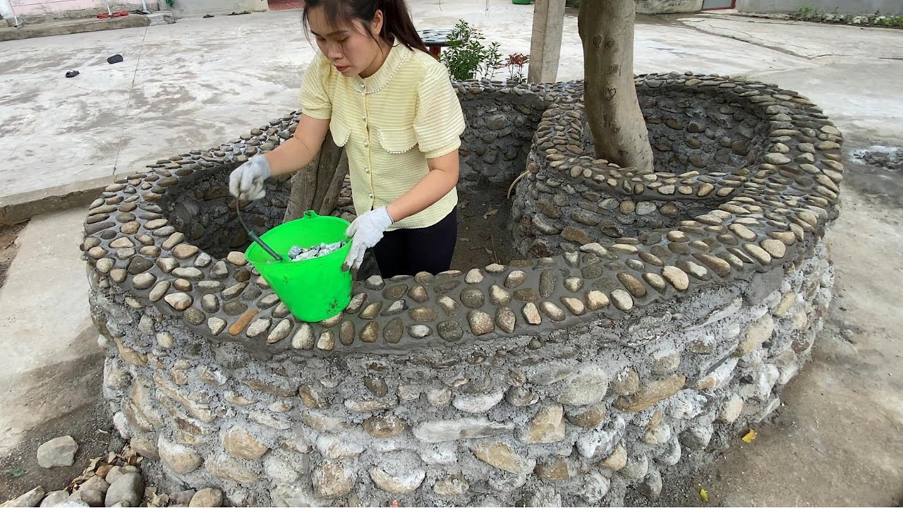 Journey of Building a Stream Stone Fish Pond Under a Giant Tree – p2 ...
