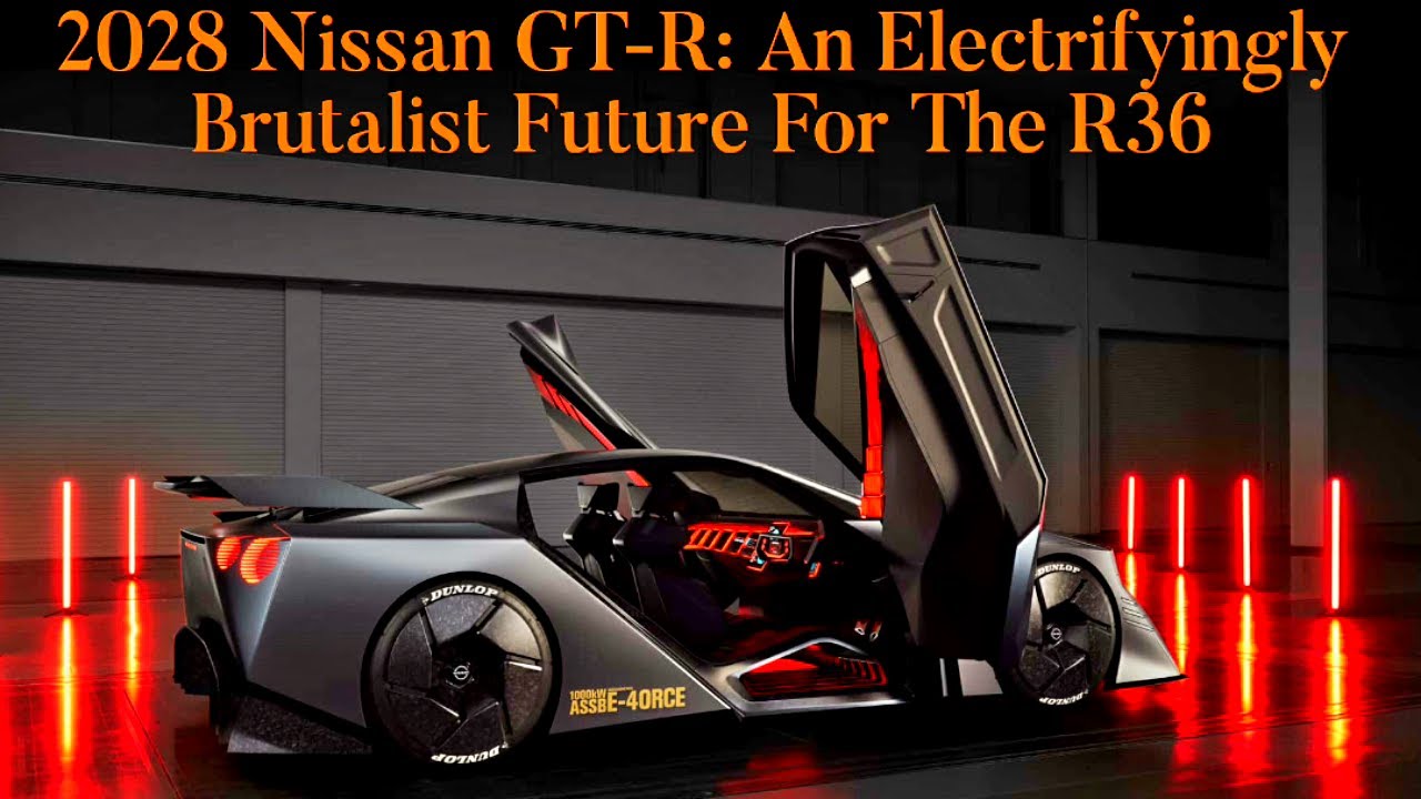 2028 Nissan GT-R: An Electrifyingly Brutalist Future For The R36 - YouTube