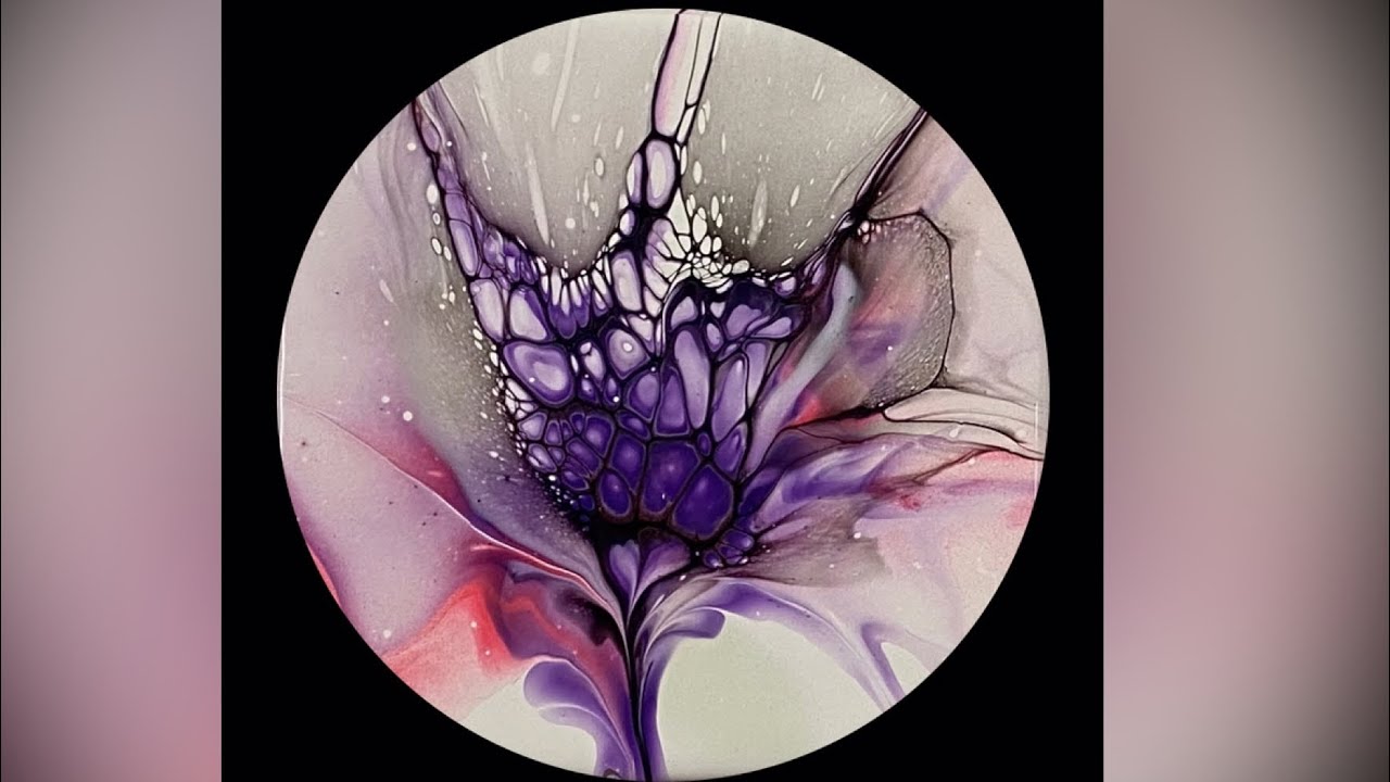 (1014) Simplistic Bloom Technique~Awesome Flower~Abstract Paint Pouring ...