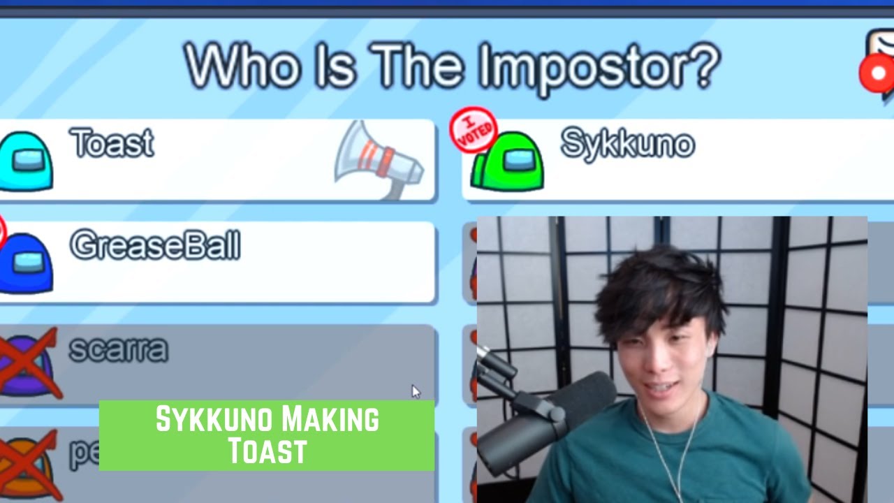 Sykkuno Making Toast Vote with his Heart | Myth FUNNY MOMENT AMONG US ...