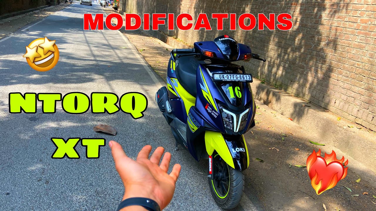 New modifications on LOKI | smoke & stickers 🤩 | TVS NTORQ 125 XT 🔥 ...
