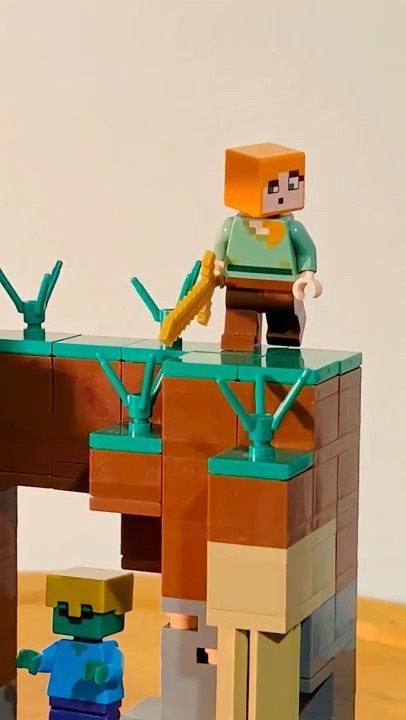 Lego Minecraft dripstone cave - YouTube