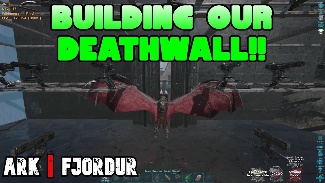 Building Our Deathwall!! Farming With Fjordhawks SO BROKEN!! FJORDUR ...