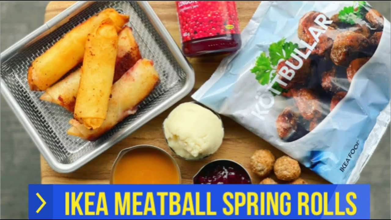 Ikea Meatball Spring Rolls - the world's first? - YouTube