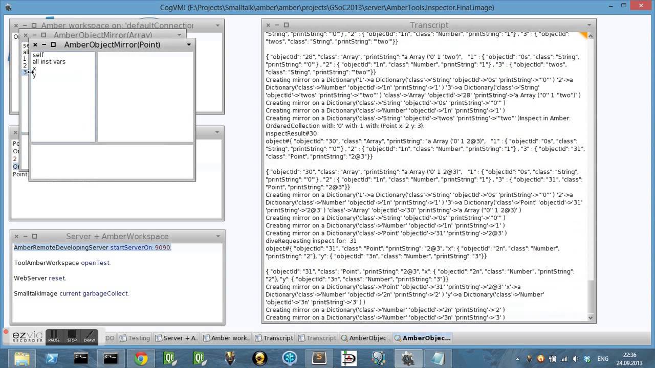 GSoC2013 - Amber & Pharo - Remote developing - YouTube