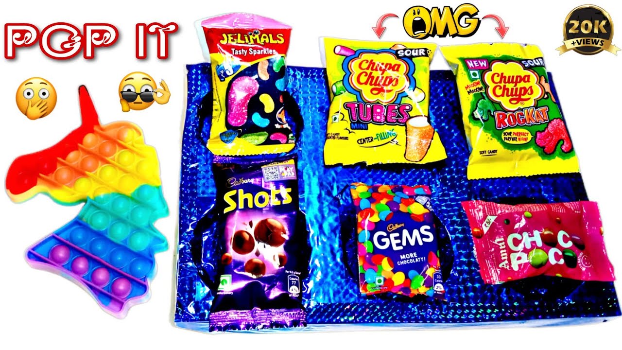 Satisfying video | unboxing packet Jalimals, chupa chups Tubes, Chupa ...